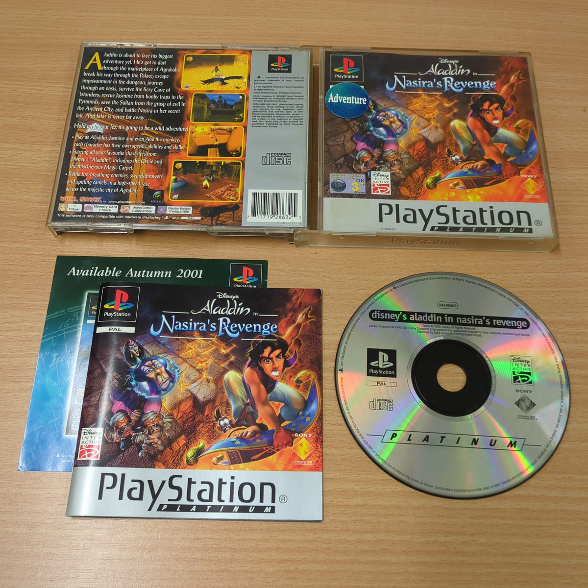 Disney's Aladdin in Nasira's Revenge Platinum Sony PS1 game – retro ...