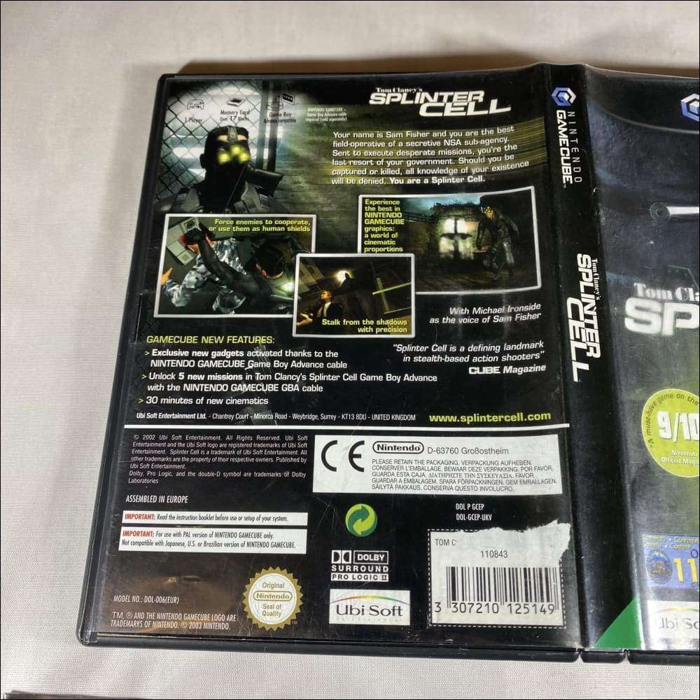 Splinter cell (Tom Clancy) Nintendo GameCube game complete 4.99 8BitBeyond – retro game store uk ...