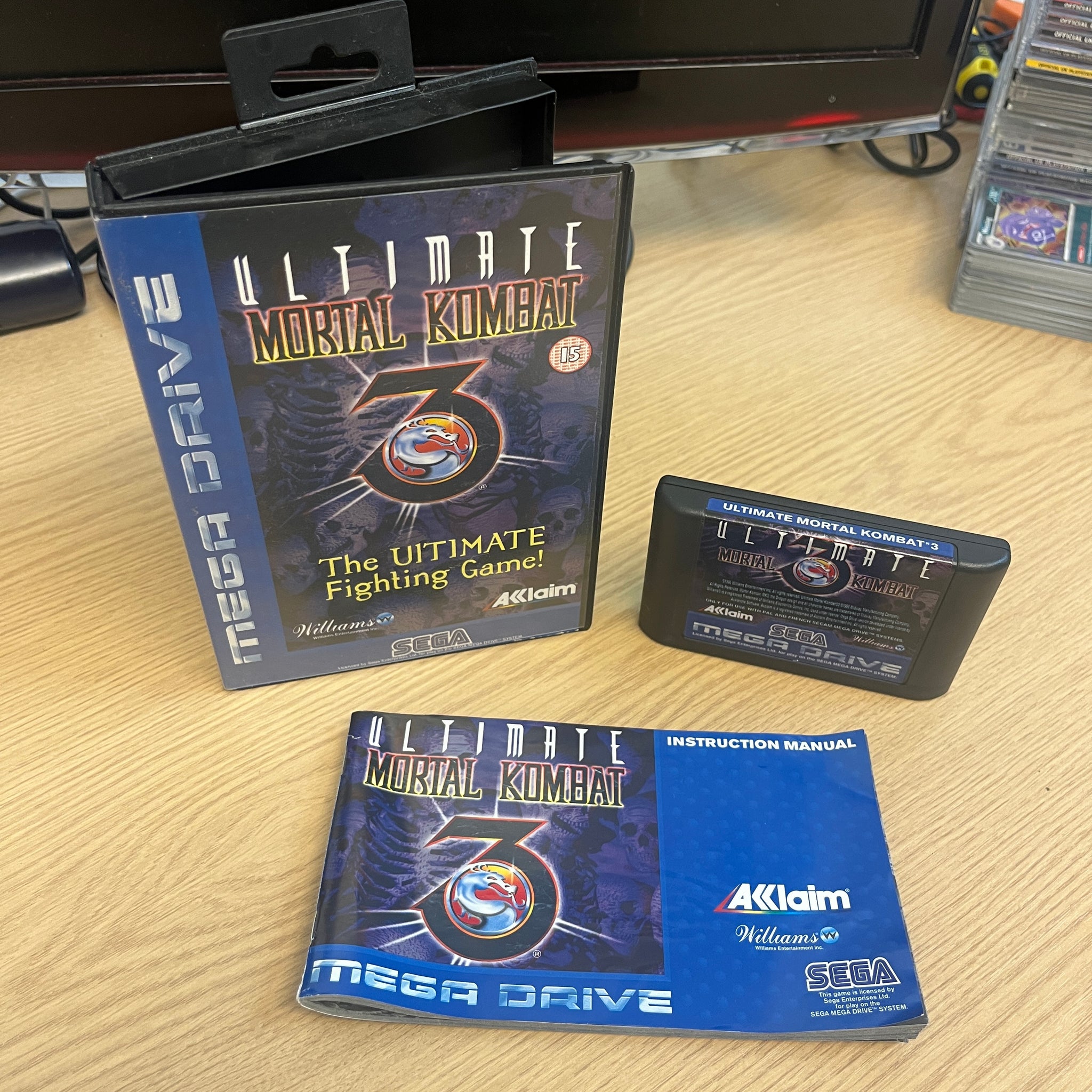 Ultimate Mortal Kombat 3 Sega Genesissega Mega Drive Ultimate Mortal