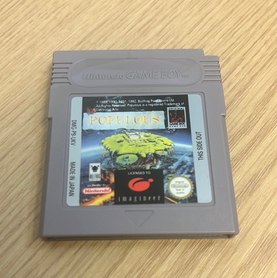 Populous Nintendo Game Boy Cart Only – retro game store uk - 8BitBeyond.com
