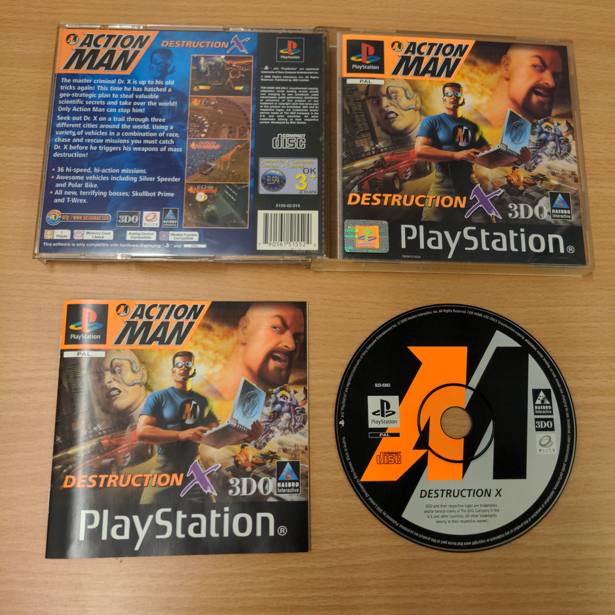 Action Man Destruction X Sony PS1 game – retro game store uk ...