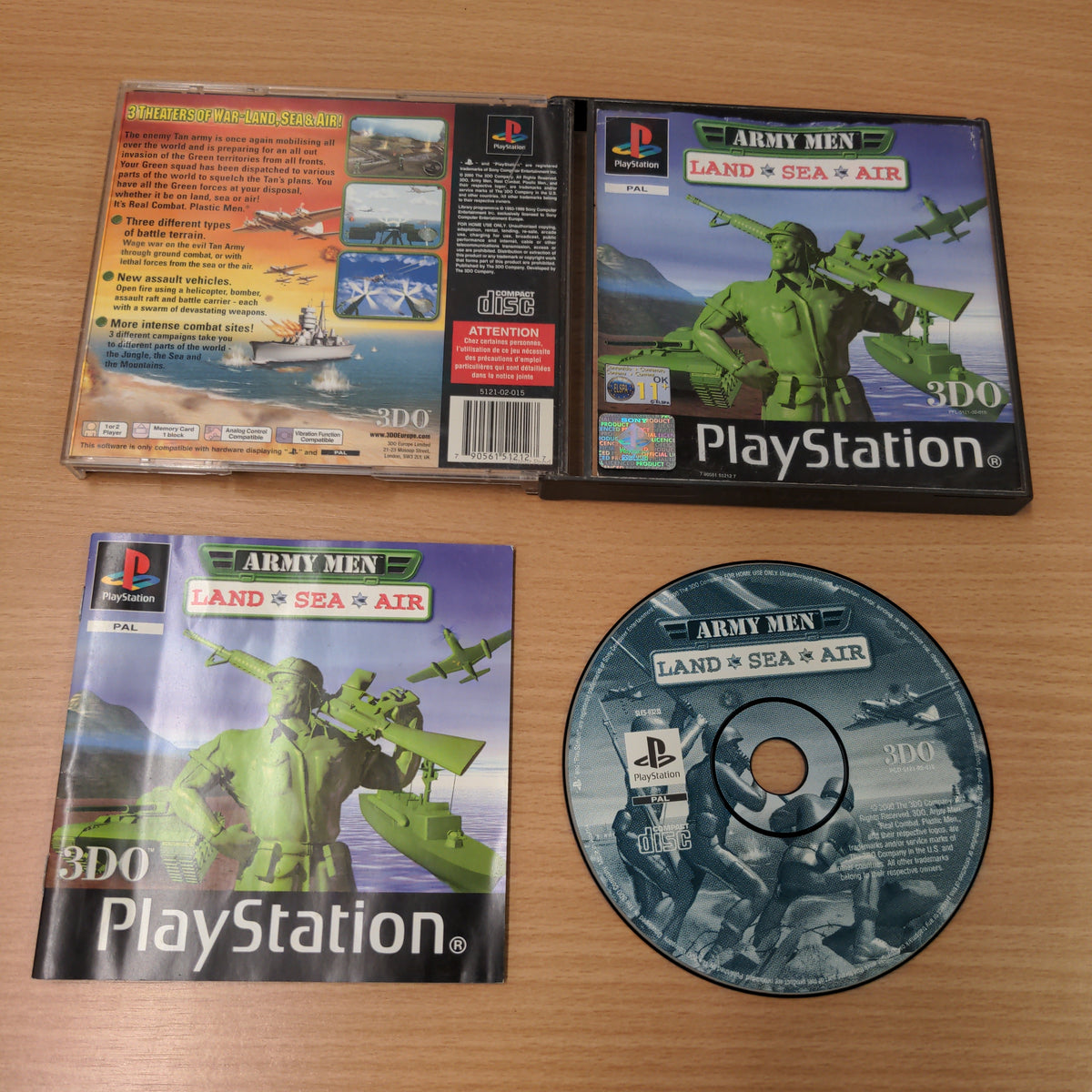 Army Men Land, Sea, Air Sony PS1 game – retro game store uk ...