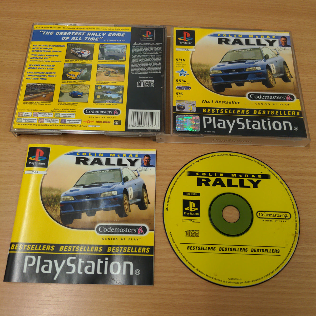 Colin McRae Rally (Bestsellers) Sony PS1 game – retro game store uk - 8BitBeyond.com