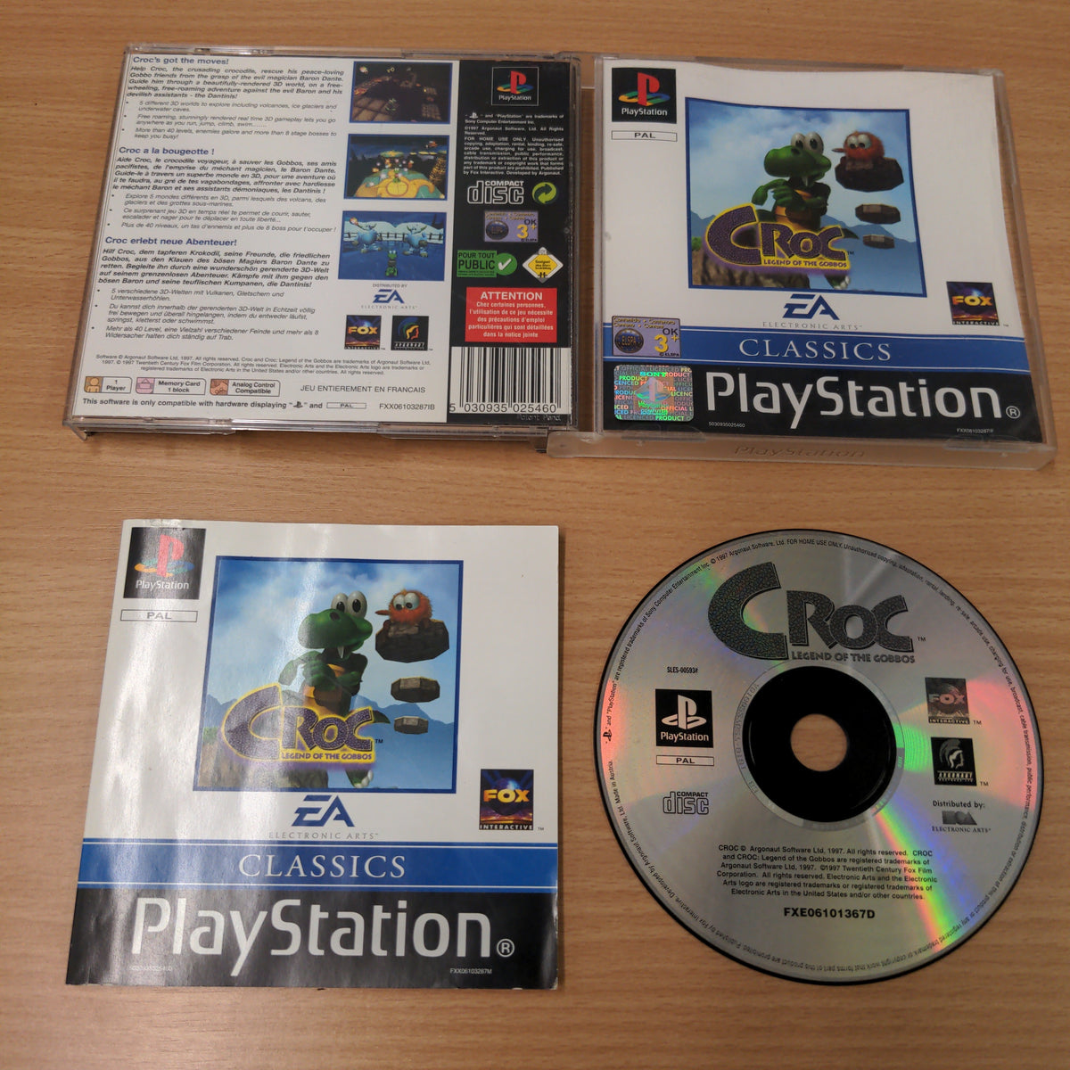 Croc Legend of the Gobbos (Classics) Sony PS1 game – retro game store ...