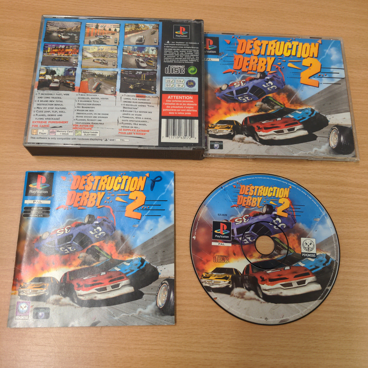 Destruction Derby 2 (Big Box) Sony PS1 game – retro game store uk ...