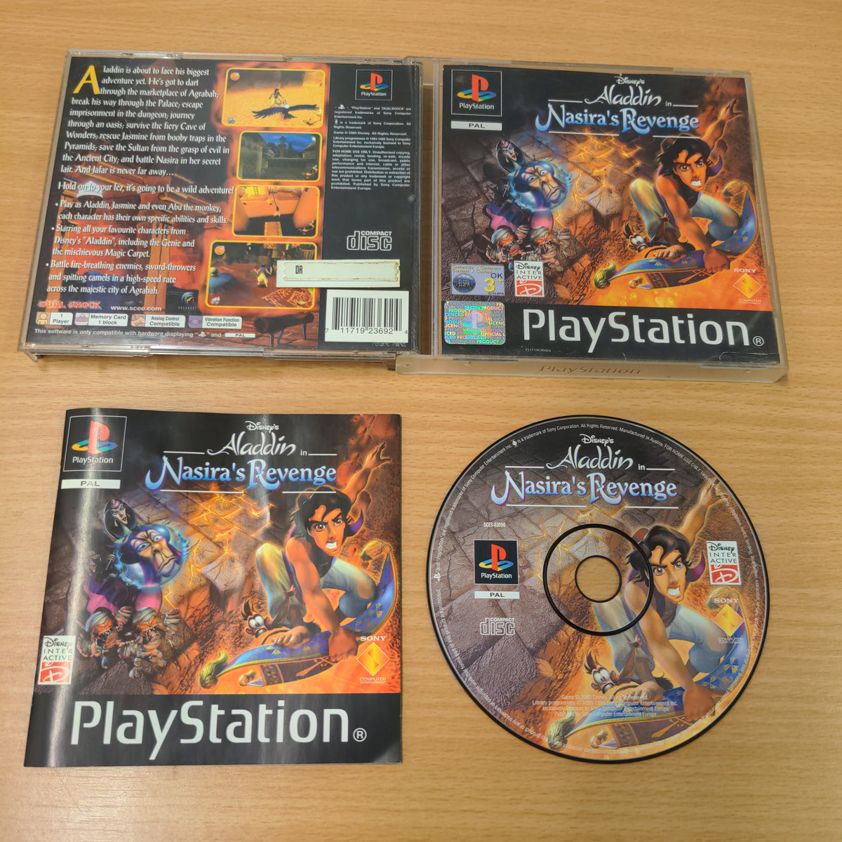 Disney's Aladdin in Nasira's Revenge Sony PS1 game – retro game store ...
