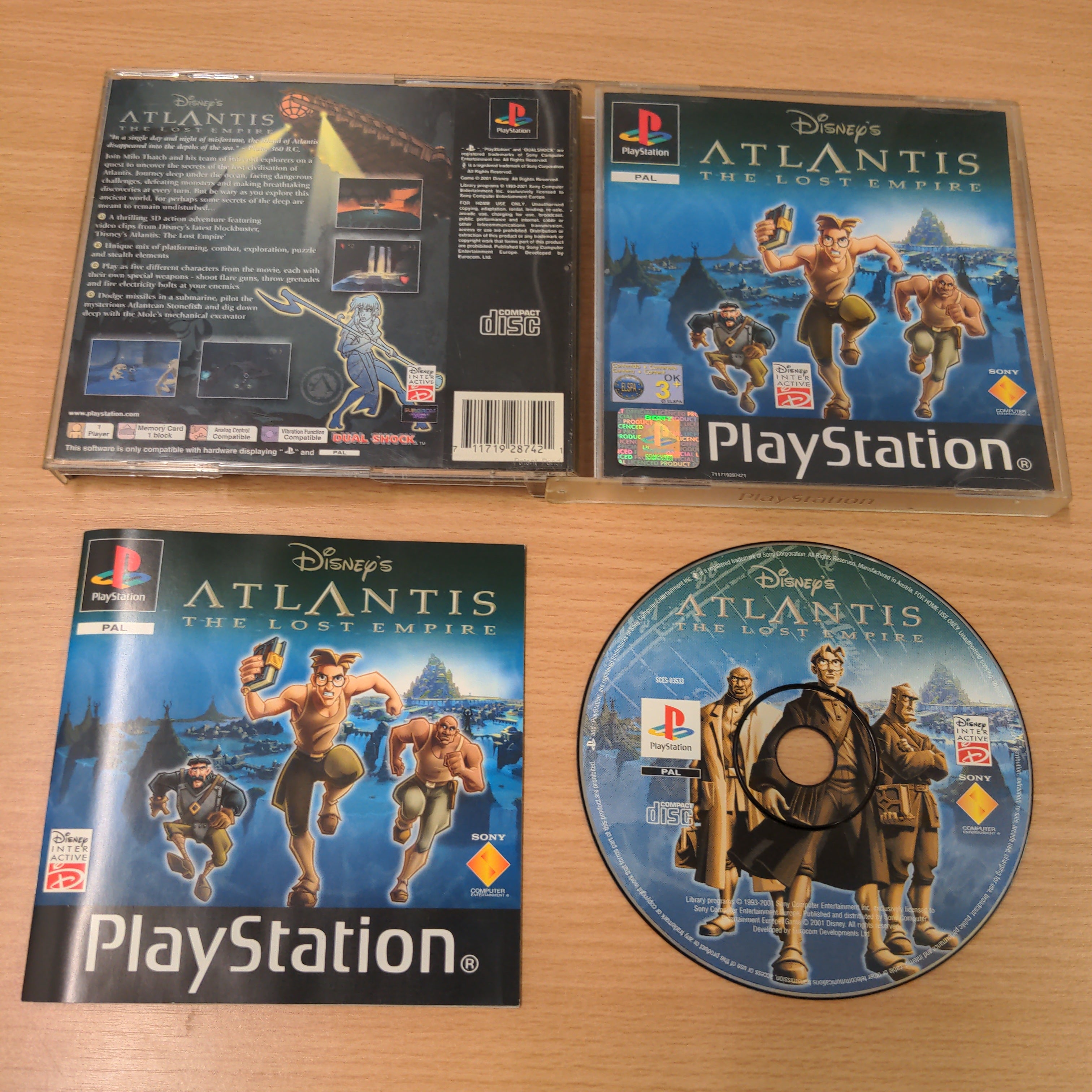 Atlantis The Lost Empire Sony PS1 game – retro game store uk ...
