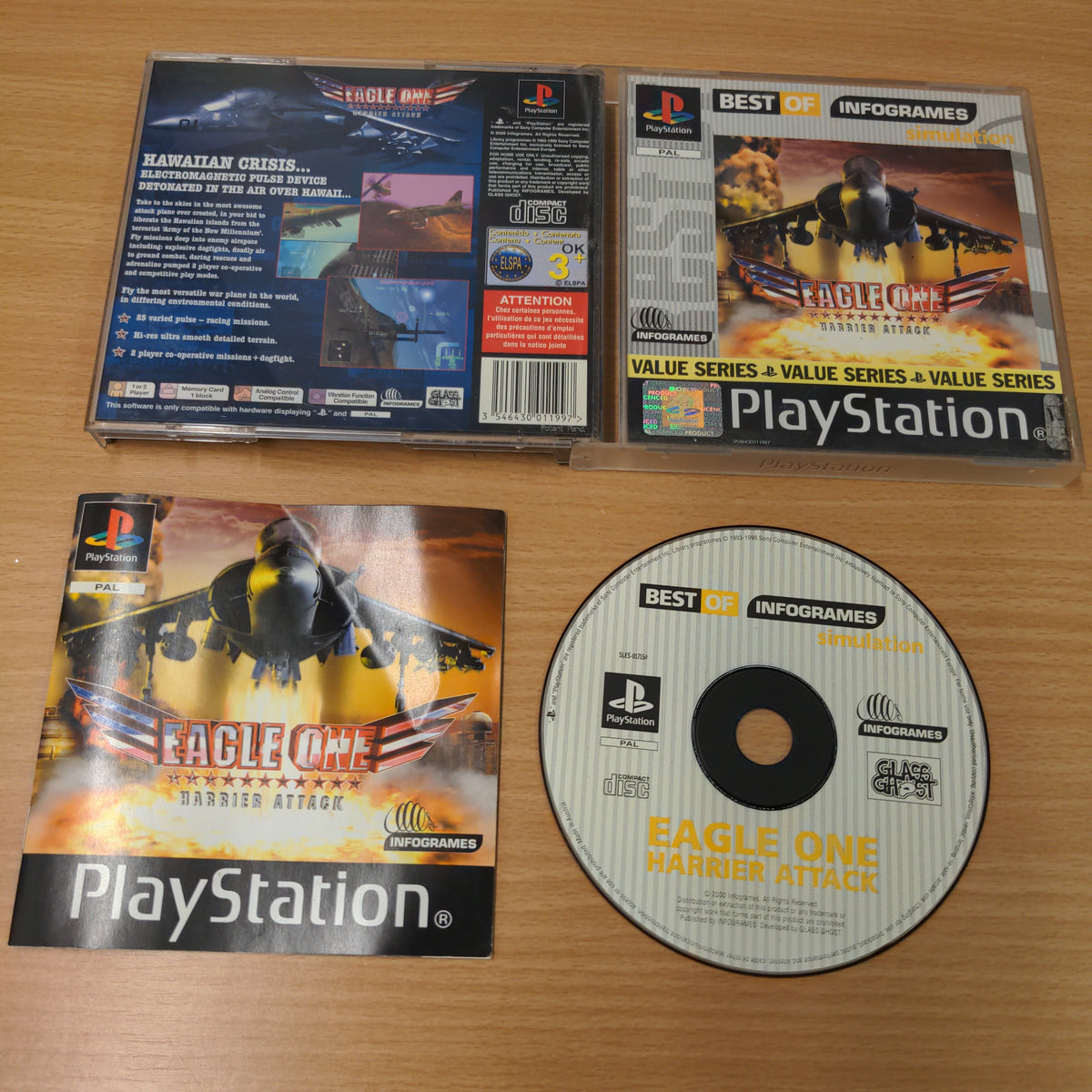 Eagle One Harrier Attack (Value Series) Sony ps1 game – retro game ...