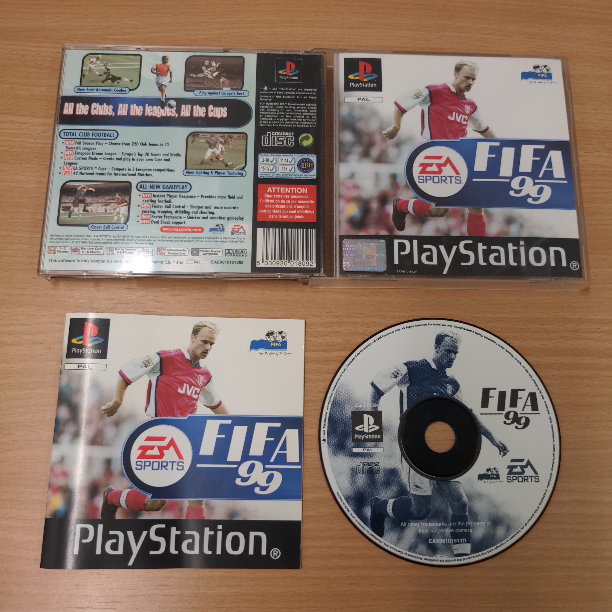 FIFA 99 Sony PS1 game – retro game store uk - 8BitBeyond.com