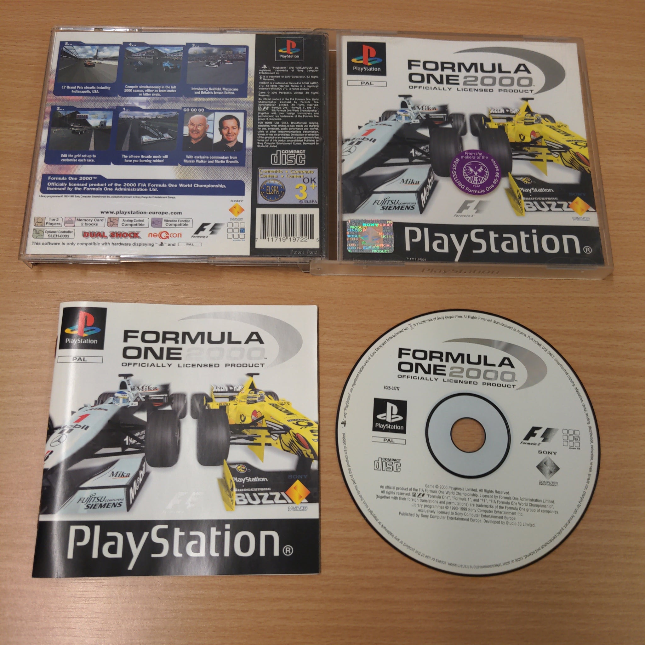 Formula One 2000 Sony PS1 game – retro game store uk - 8BitBeyond.com
