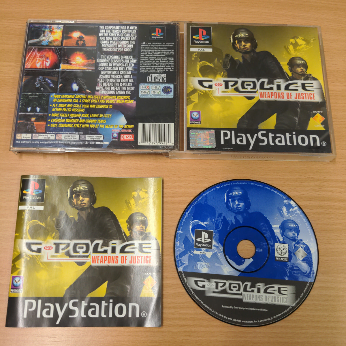 G-Police Weapons of Justice Sony PS1 game – retro game store uk ...