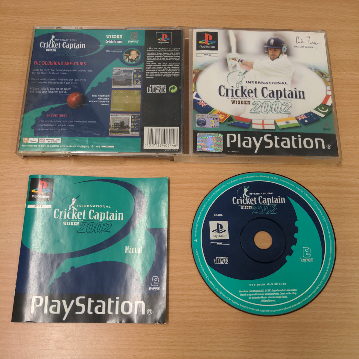 International Cricket Captain 2002 Sony PS1 game – retro game store uk ...