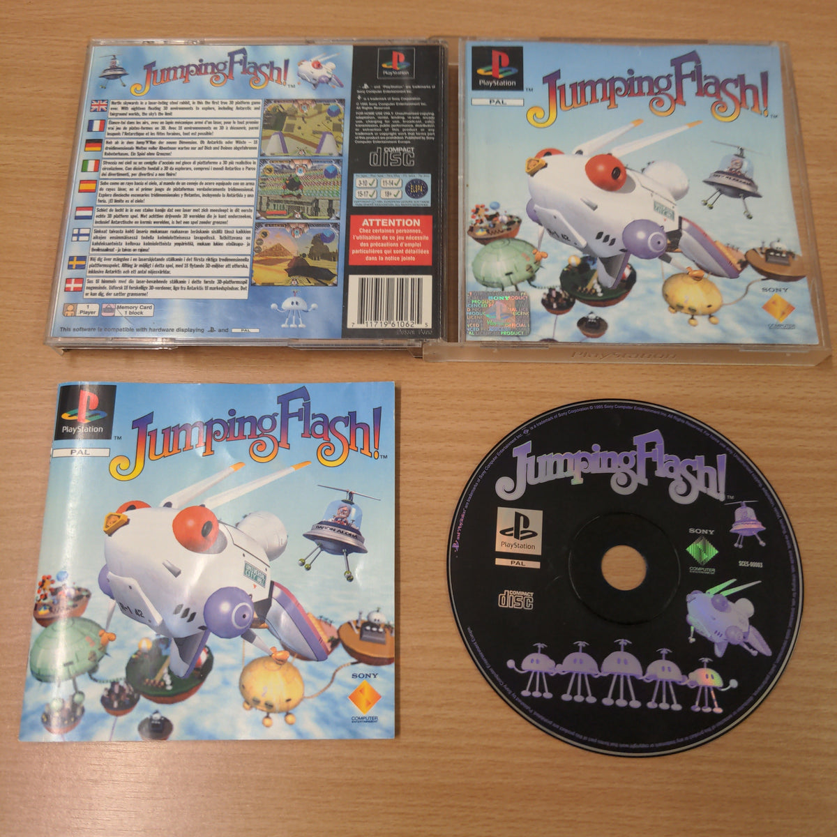 Jumping Flash Sony PS1 game – retro game store uk - 8BitBeyond.com