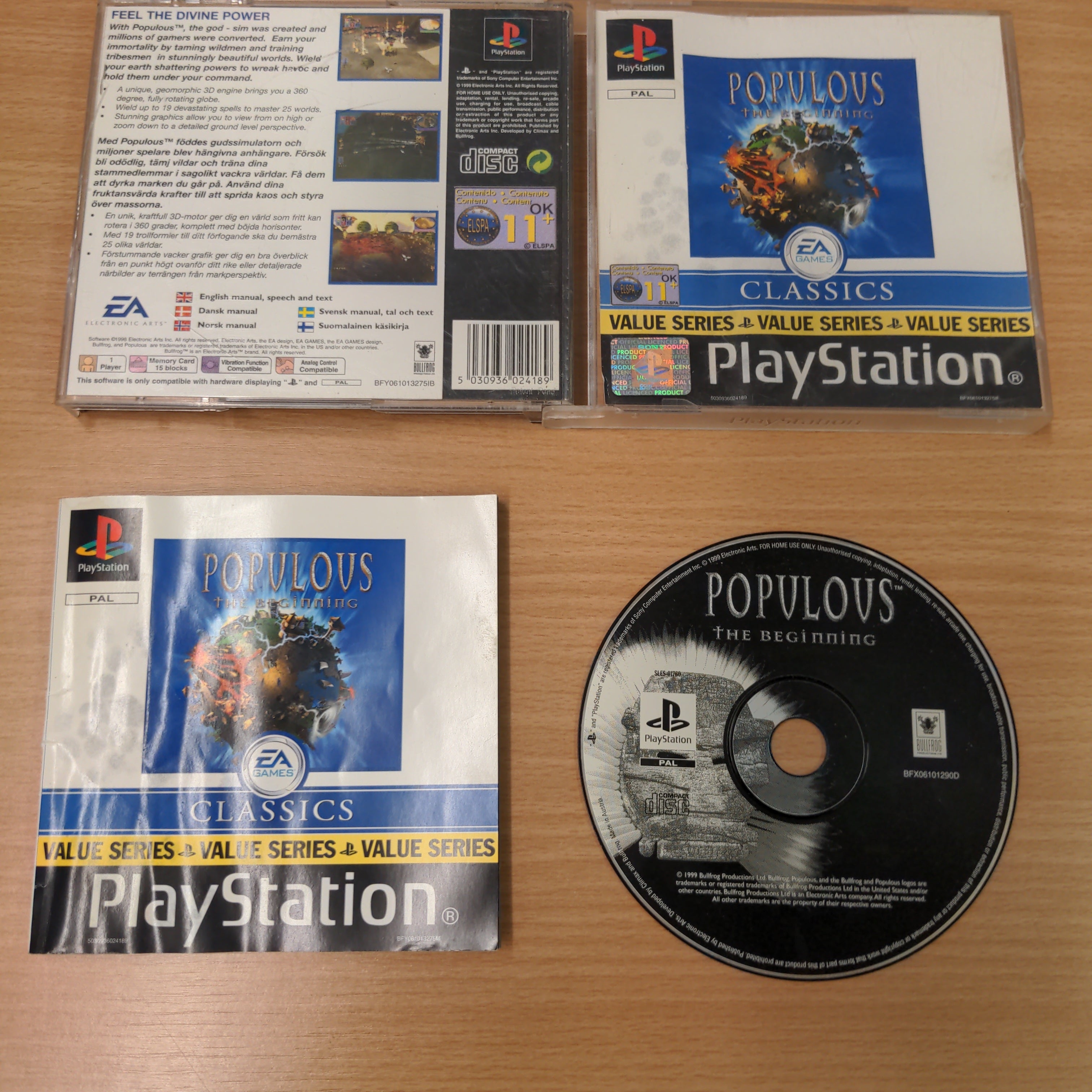 Populous: The Beginning (EA Classics Value Series) Sony PS1 game ...