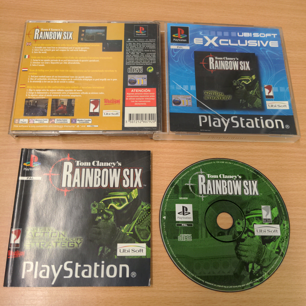 Rainbow Six (Ubisoft Exclusive) Sony PS1 game – retro game store uk ...