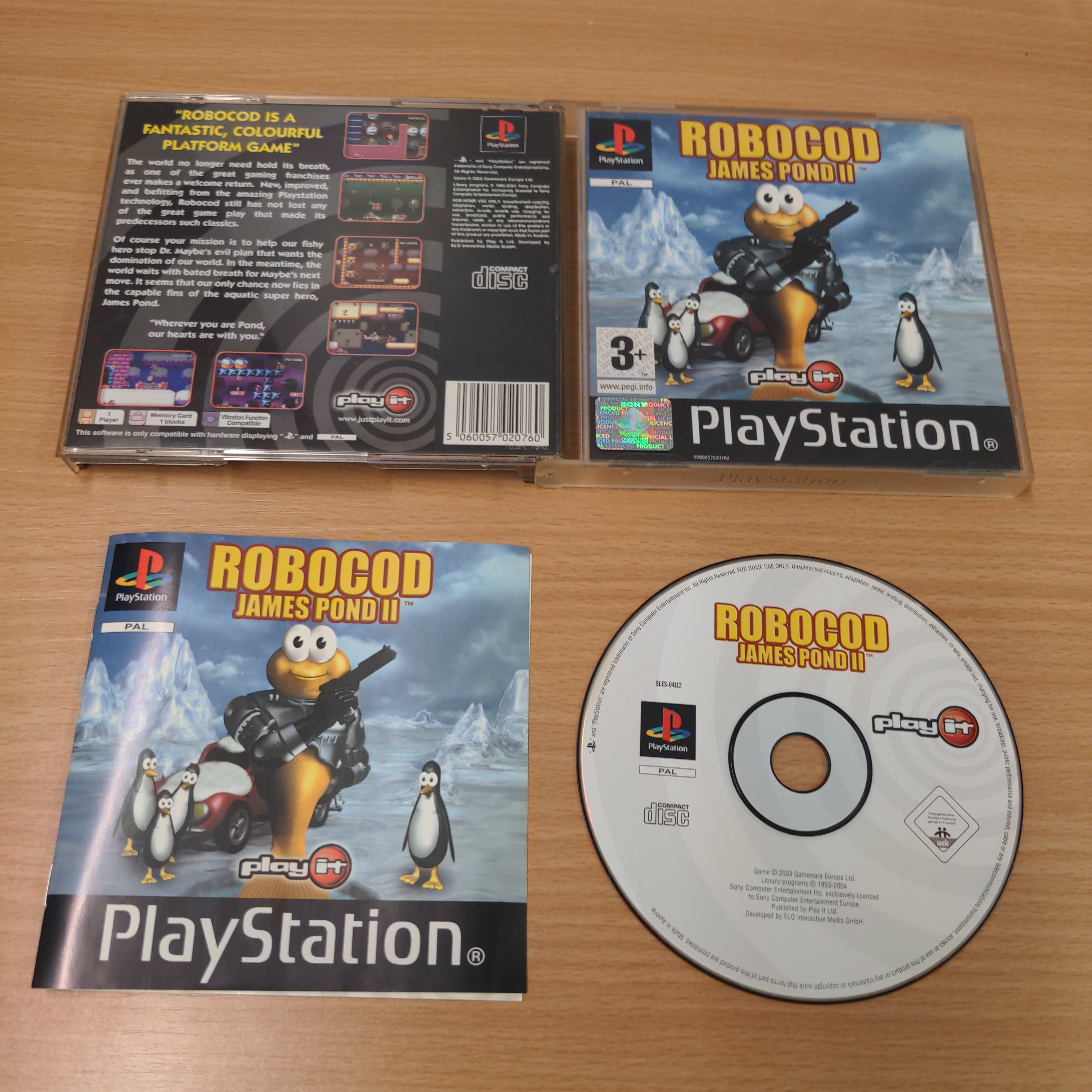 Robocod James Pond II Sony PS1 game – retro game store uk - 8BitBeyond.com