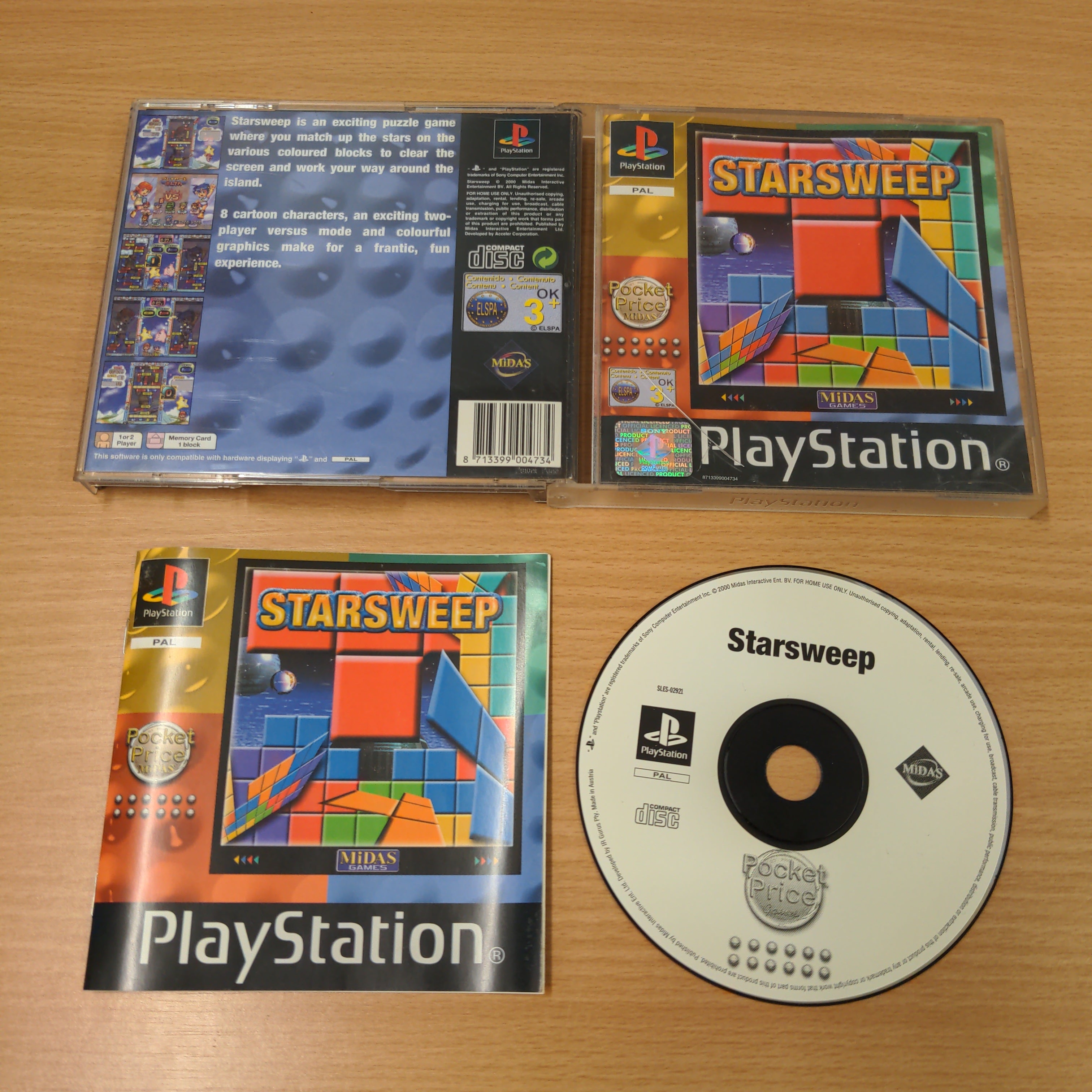 Starsweep Sony PS1 game – retro game store uk - 8BitBeyond.com
