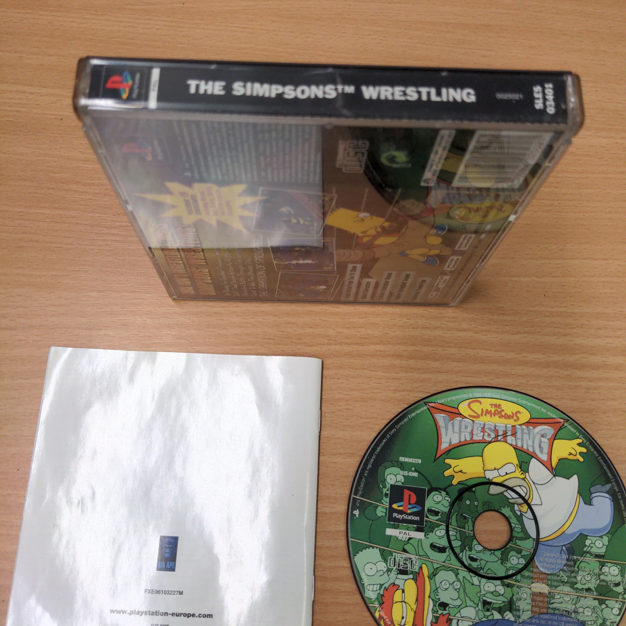 The Simpsons Wrestling Sony PS1 game – retro game store uk - 8BitBeyond.com