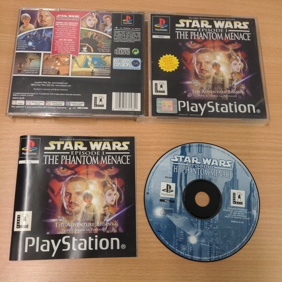 Star Wars Episode I The Phantom Menace Sony PS1 game – retro game store ...