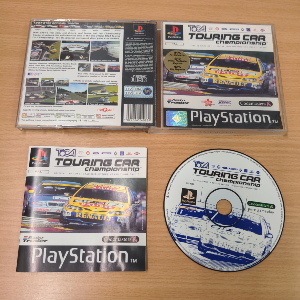TOCA Touring Car Championship Sony PS1 game – retro game store uk ...