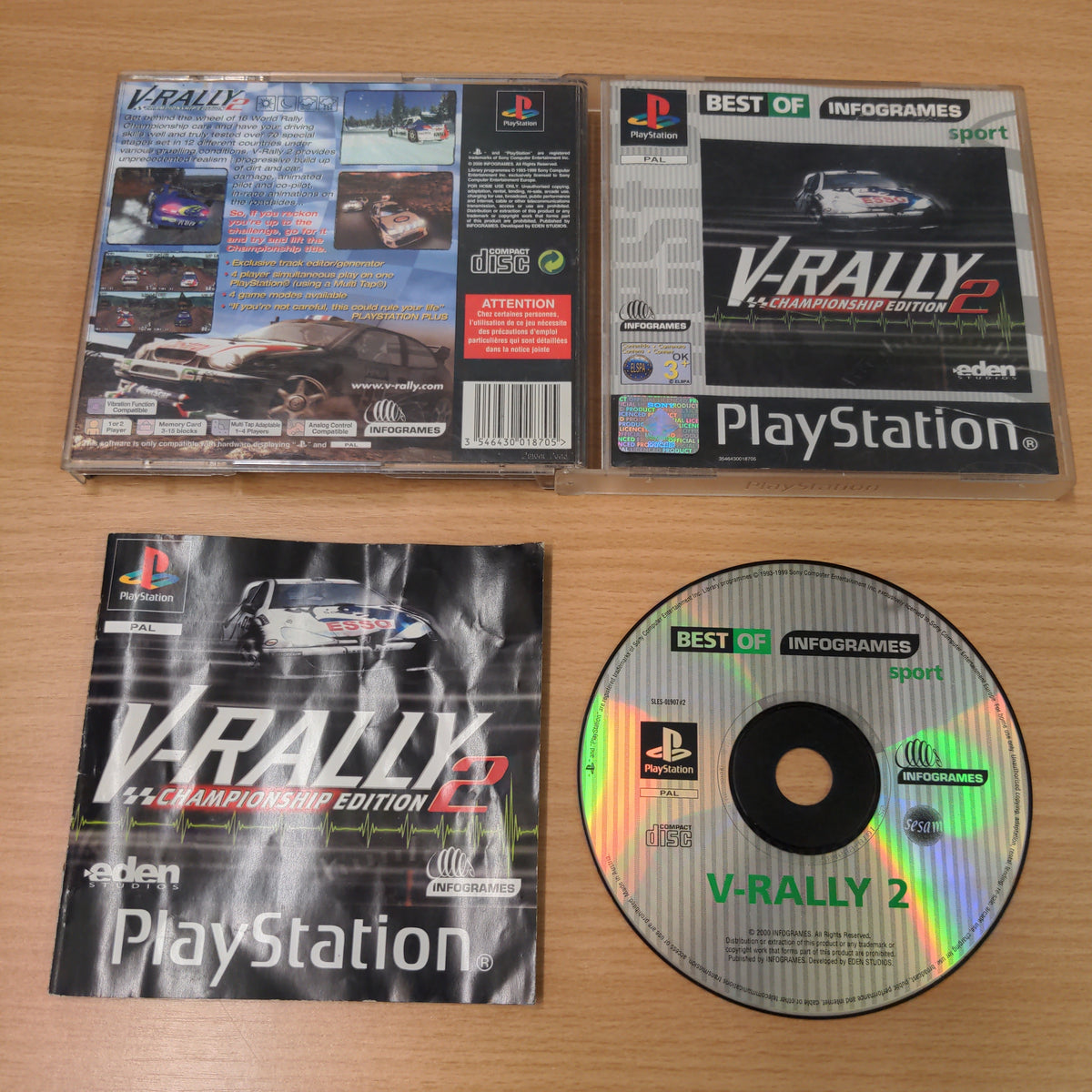 V-Rally 2 Championship Edition (Best of Infogrames) Sony PS1 game ...