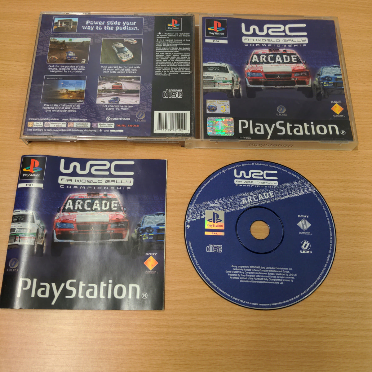 WRC FIA World Rally Championship Arcade Sony PS1 game – retro game ...