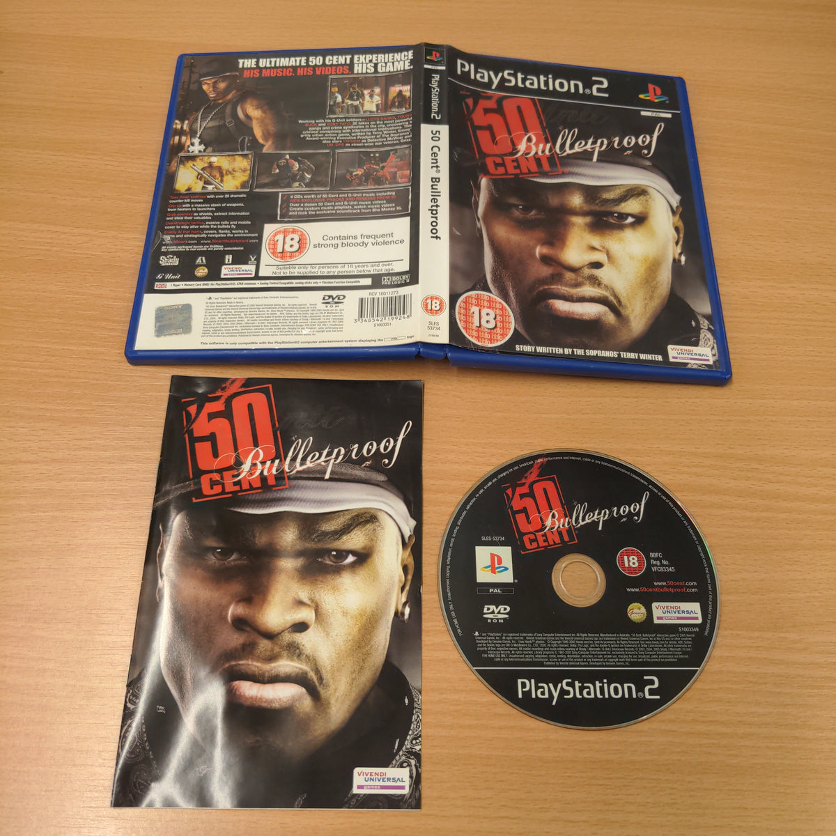 50 Cent: Bulletproof Sony PS2 game – retro game store uk - 8BitBeyond.com