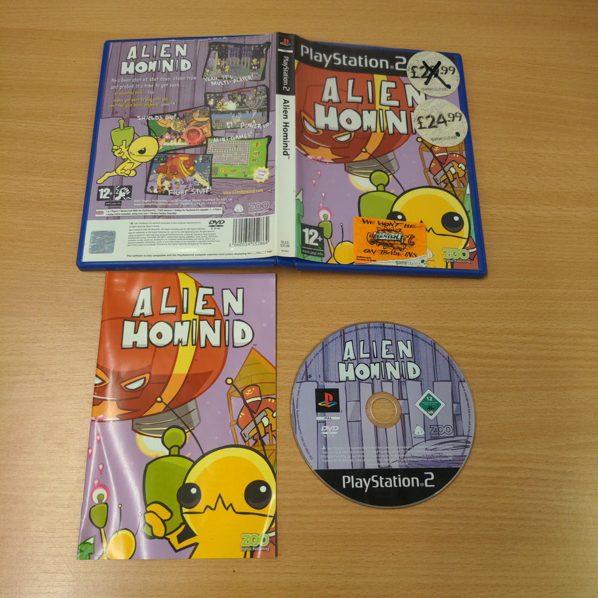Alien Homind Sony PS2 game – retro game store uk - 8BitBeyond.com