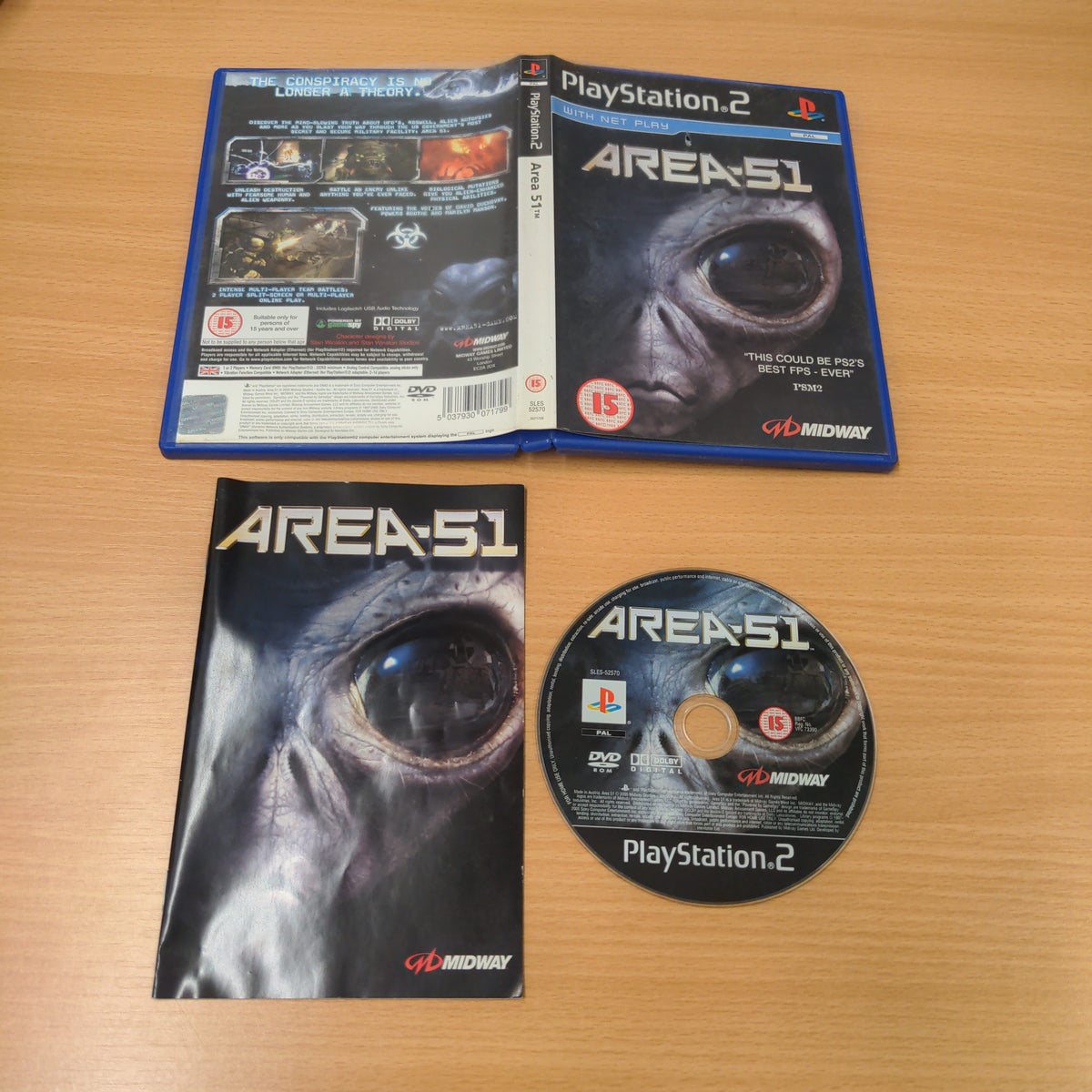 Area 51 Sony PS2 game – retro game store uk - 8BitBeyond.com