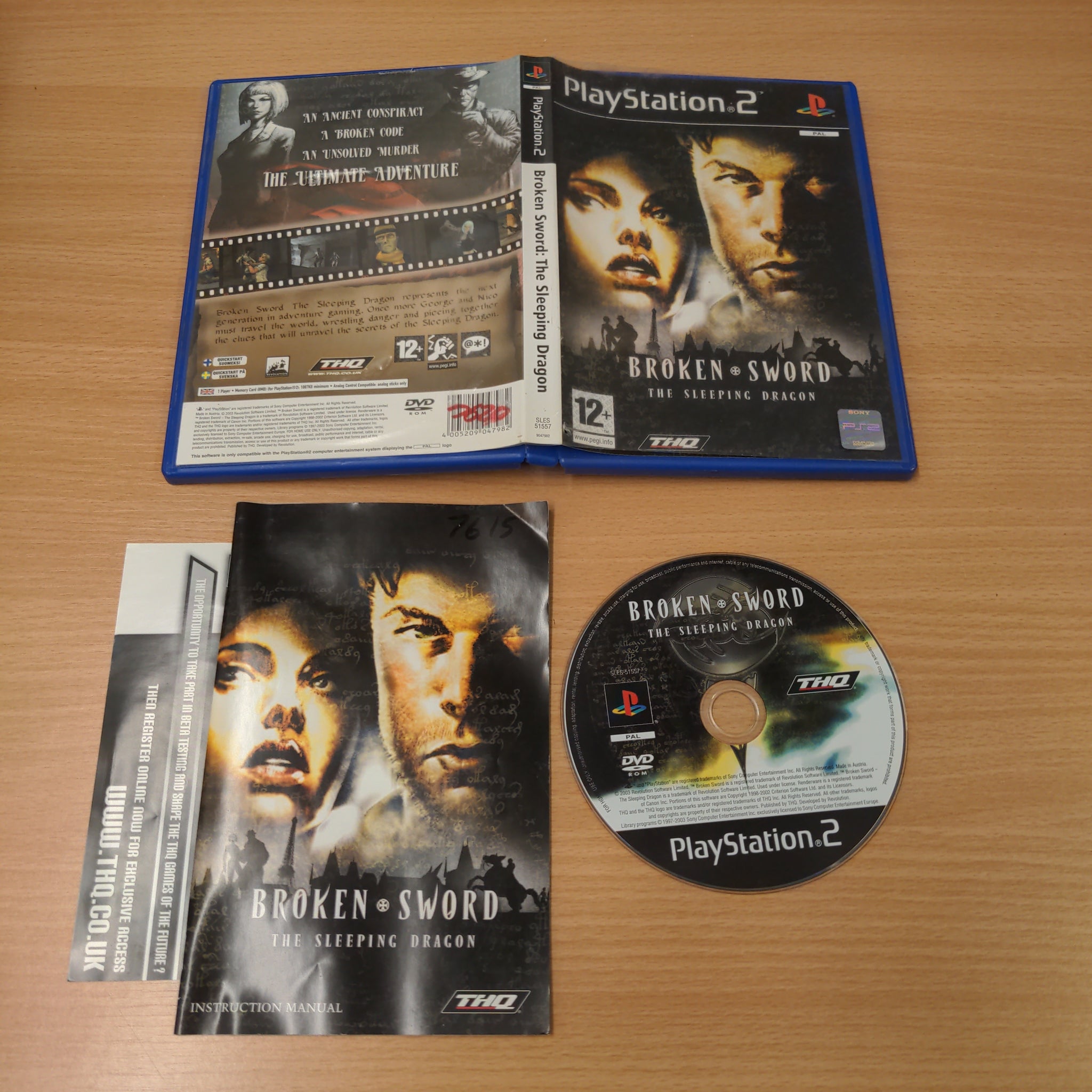 Broken Sword: The Sleeping Dragon Sony PS2 game – retro game store uk ...