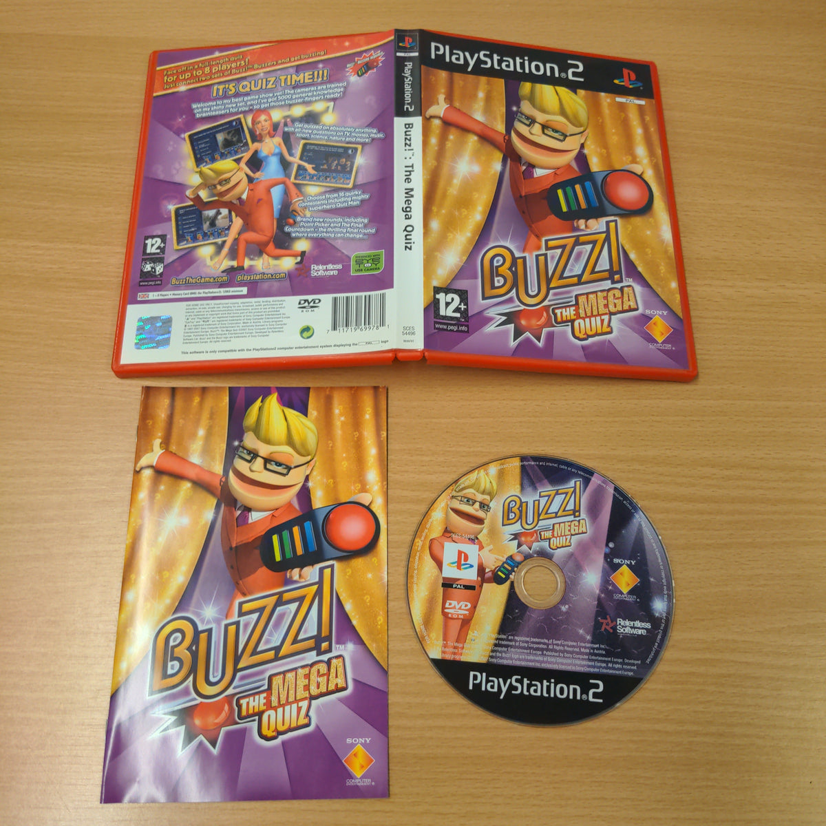 Buzz The Mega Quiz Sony PS2 game – retro game store uk - 8BitBeyond.com