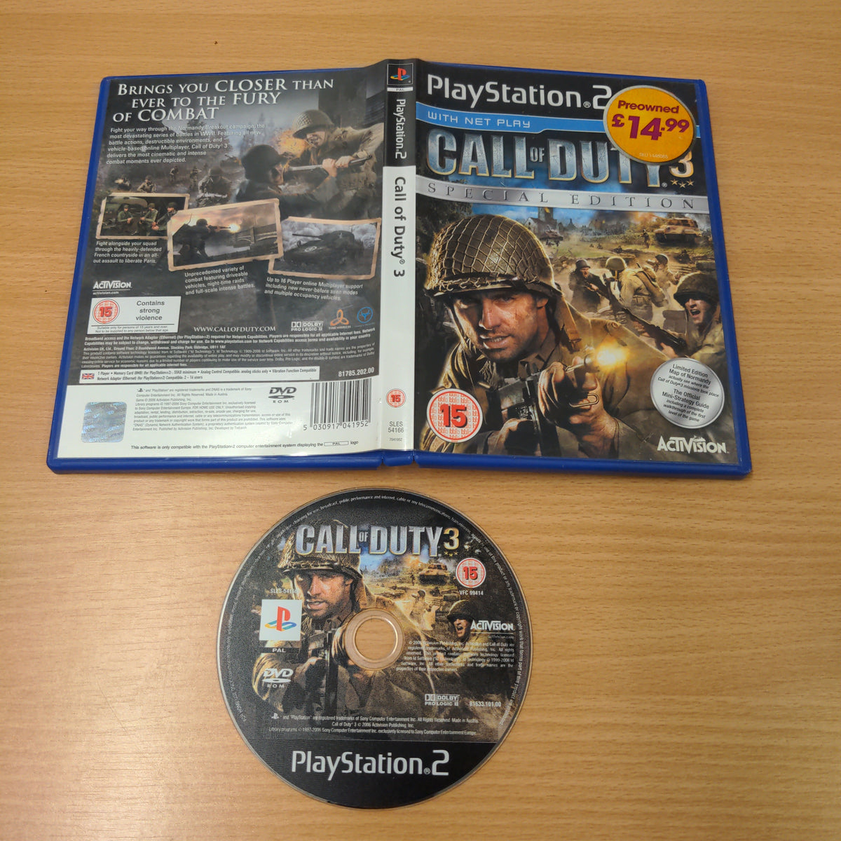 Call of Duty 3 (Special Edition) Sony PS2 game – retro game store uk ...
