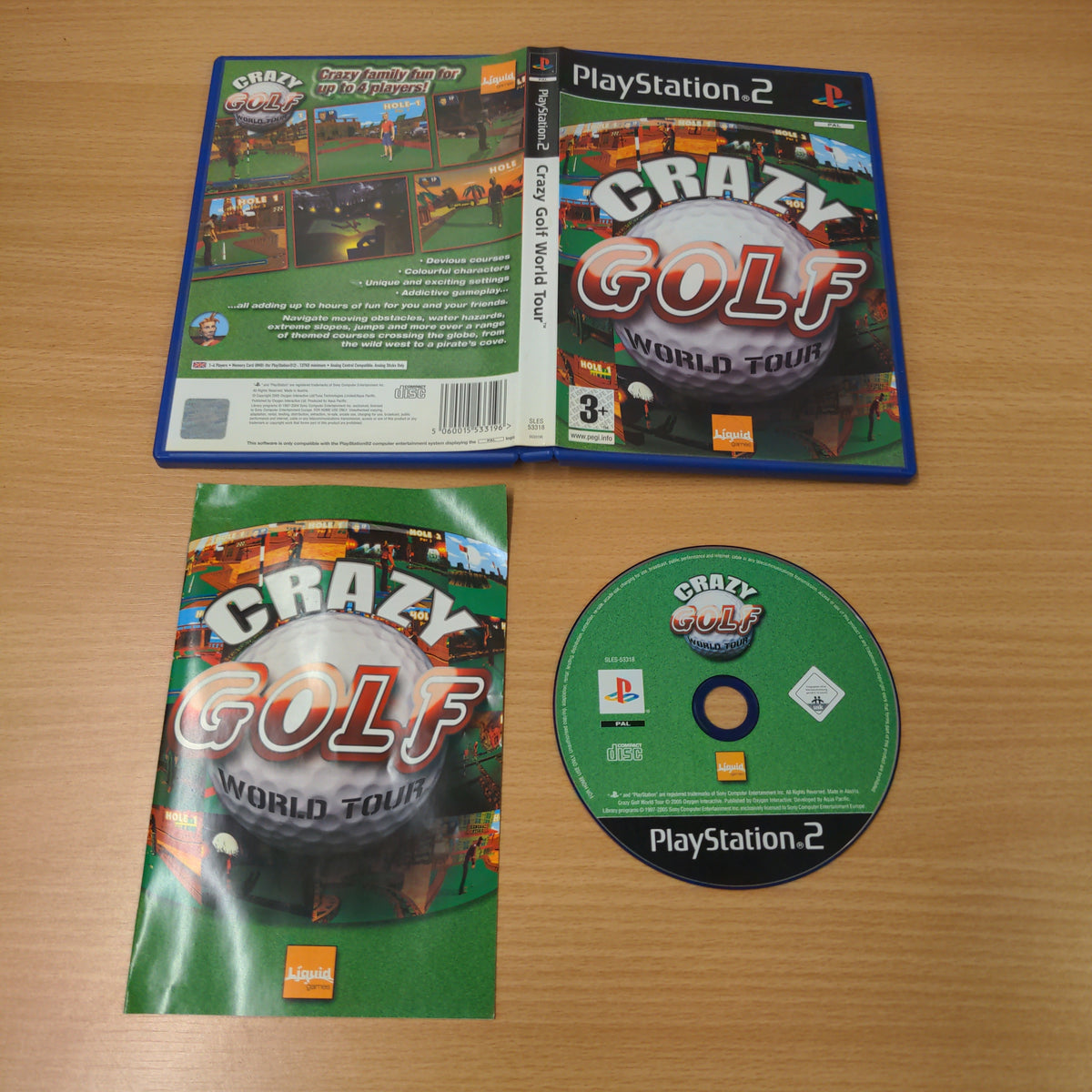 Crazy Golf World Tour Sony PS2 game – retro game store uk - 8BitBeyond.com