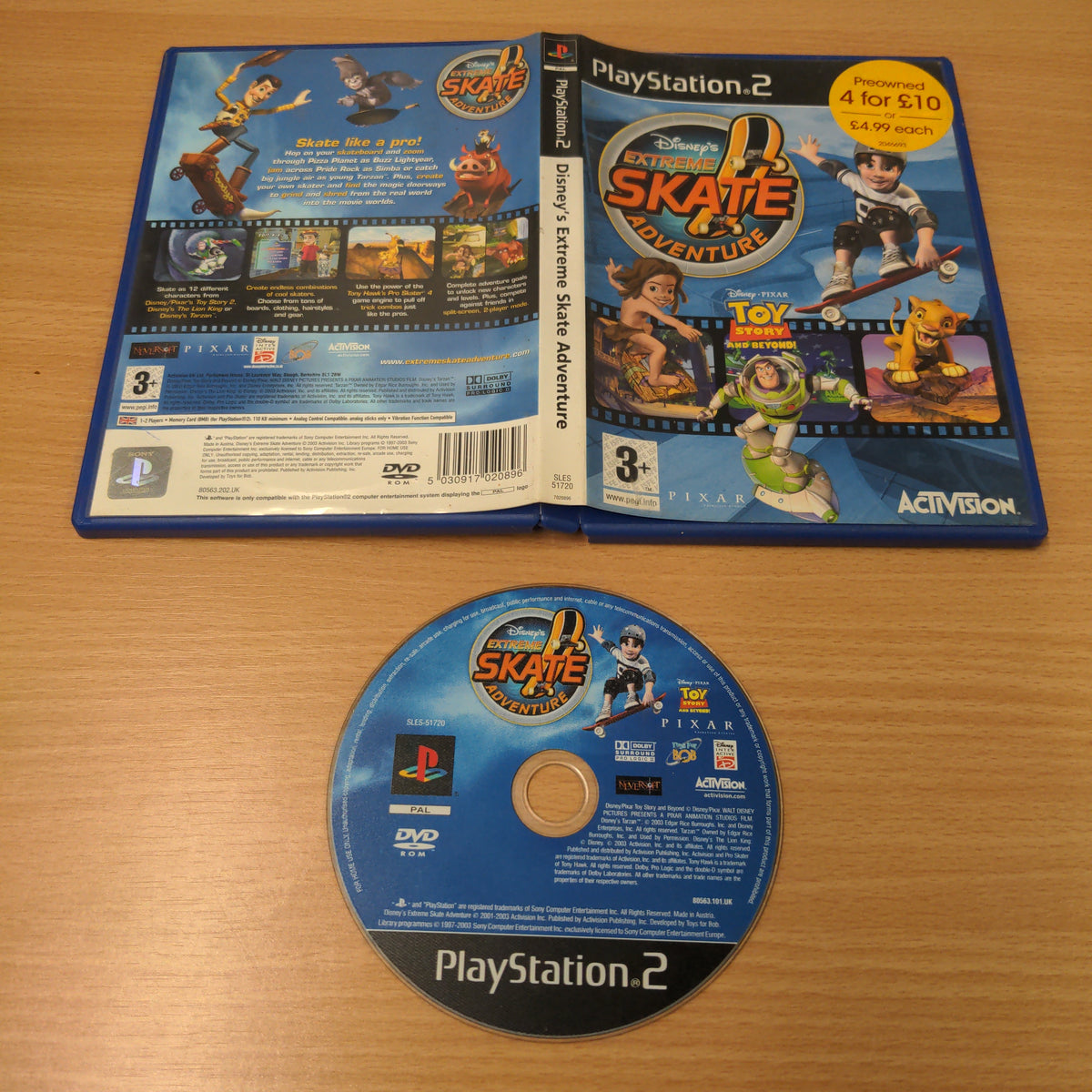 Disney's Extreme Skate Adventure Sony PS2 game – retro game store uk ...