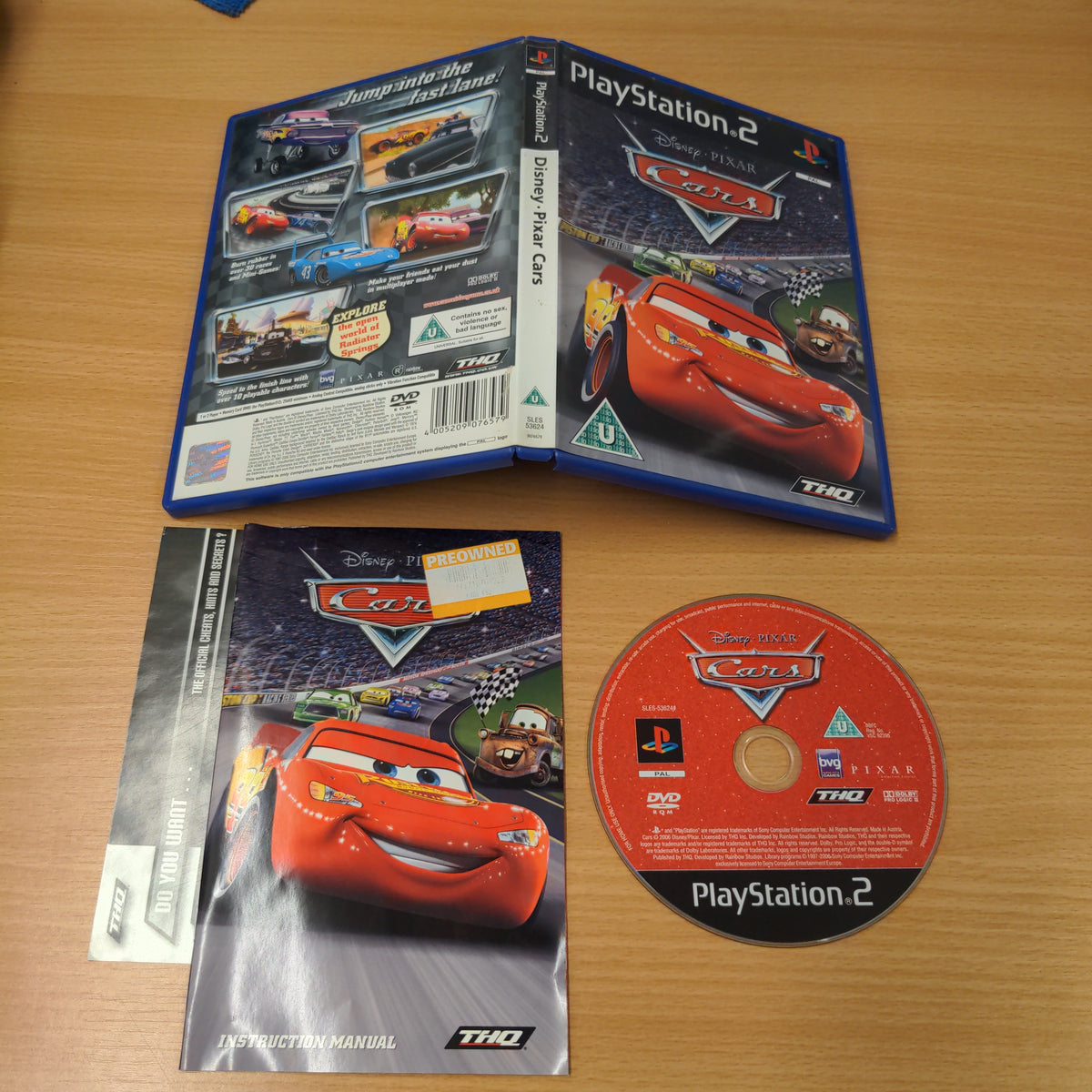 Disney Pixar Cars Sony PS2 game – retro game store uk - 8BitBeyond.com