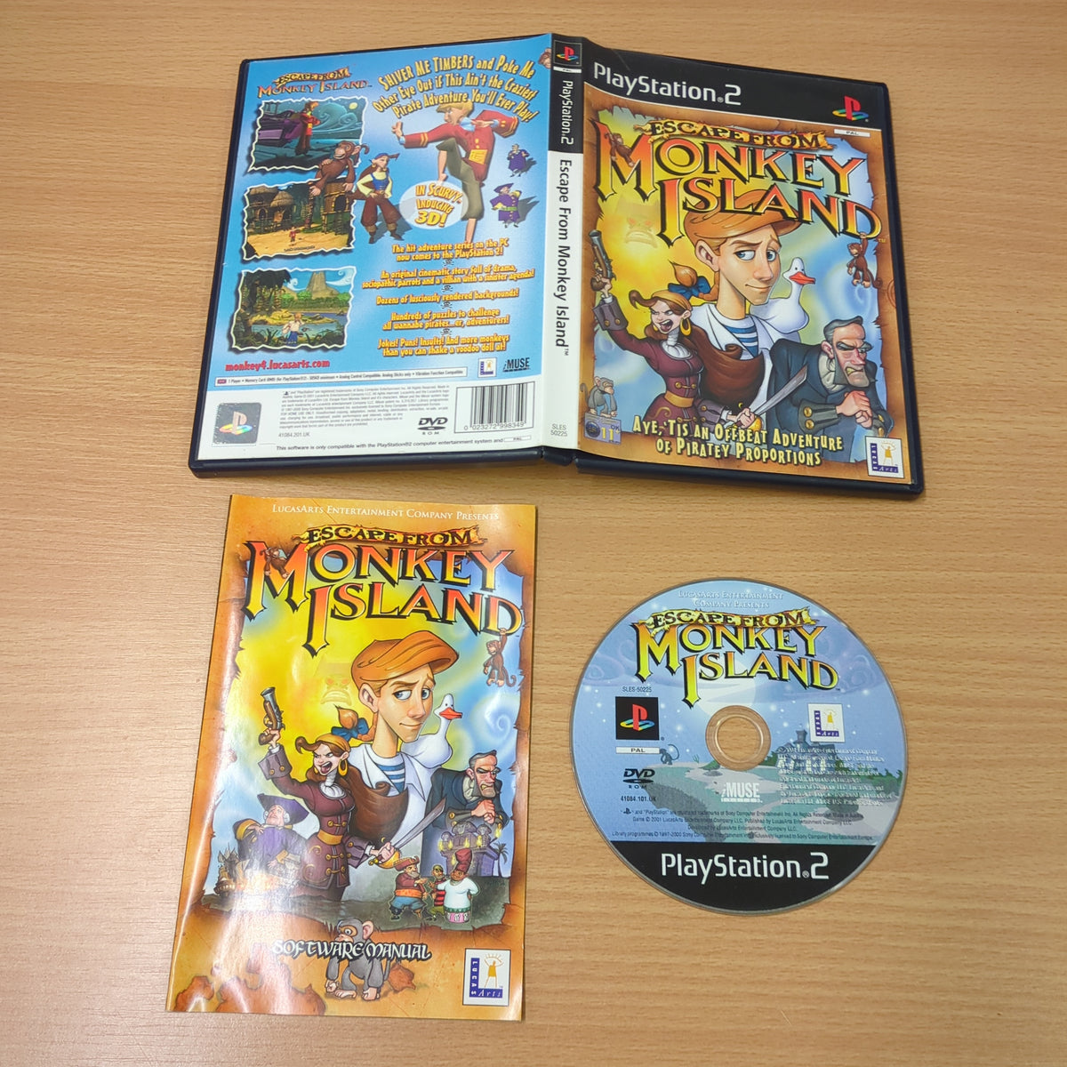 Escape From Monkey Island Sony PS2 game – retro game store uk ...