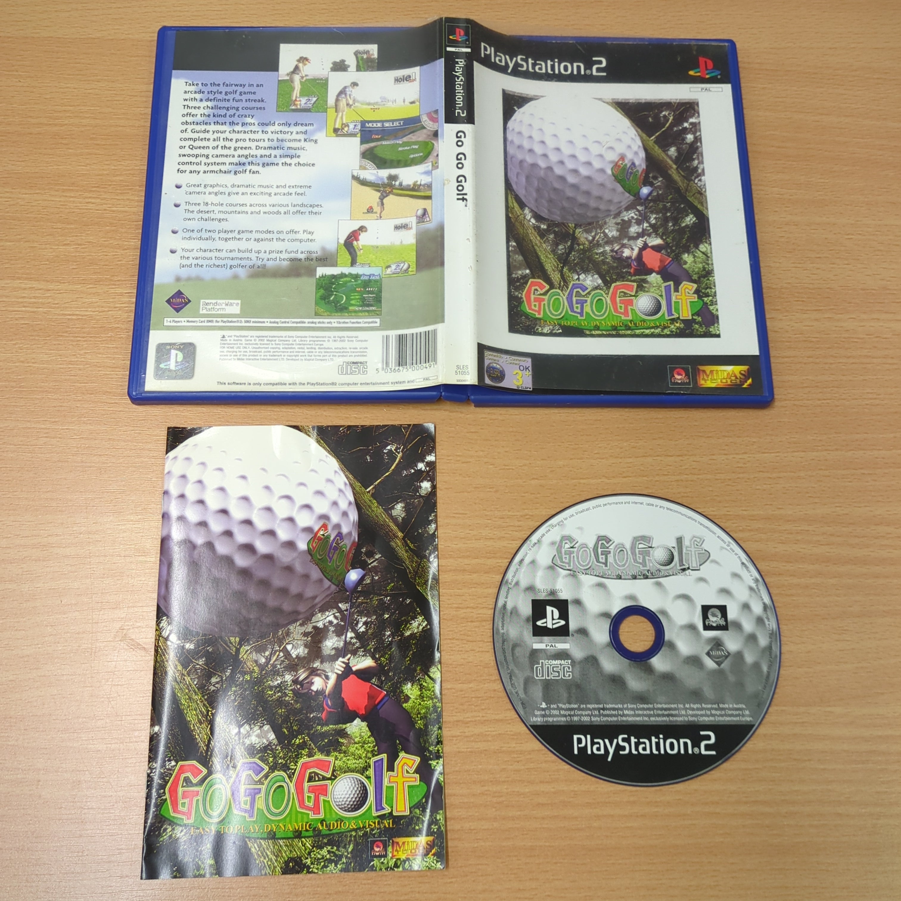 Go Go Golf Sony PS2 game – retro game store uk - 8BitBeyond.com