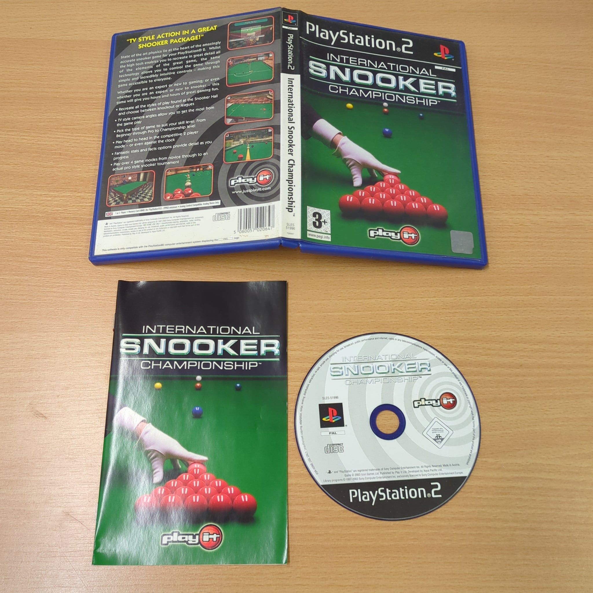 International Snooker Championship Sony PS2 game – retro game store uk ...