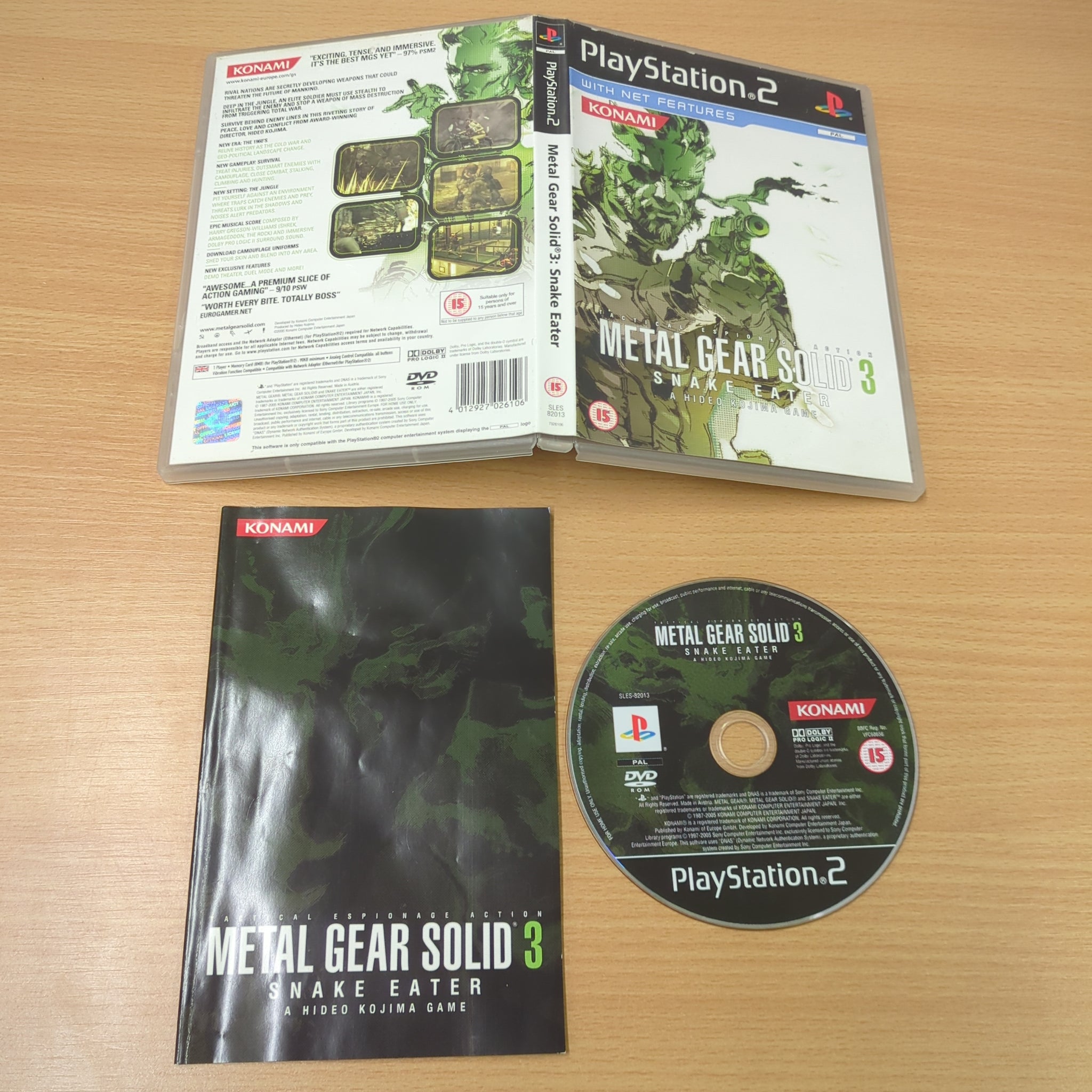 Metal Gear Solid 3: Snake Eater Sony PS2 game – retro game store uk ...