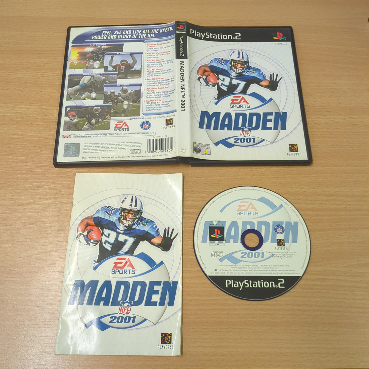Madden NFL 2001 Sony PS2 game – retro game store uk - 8BitBeyond.com
