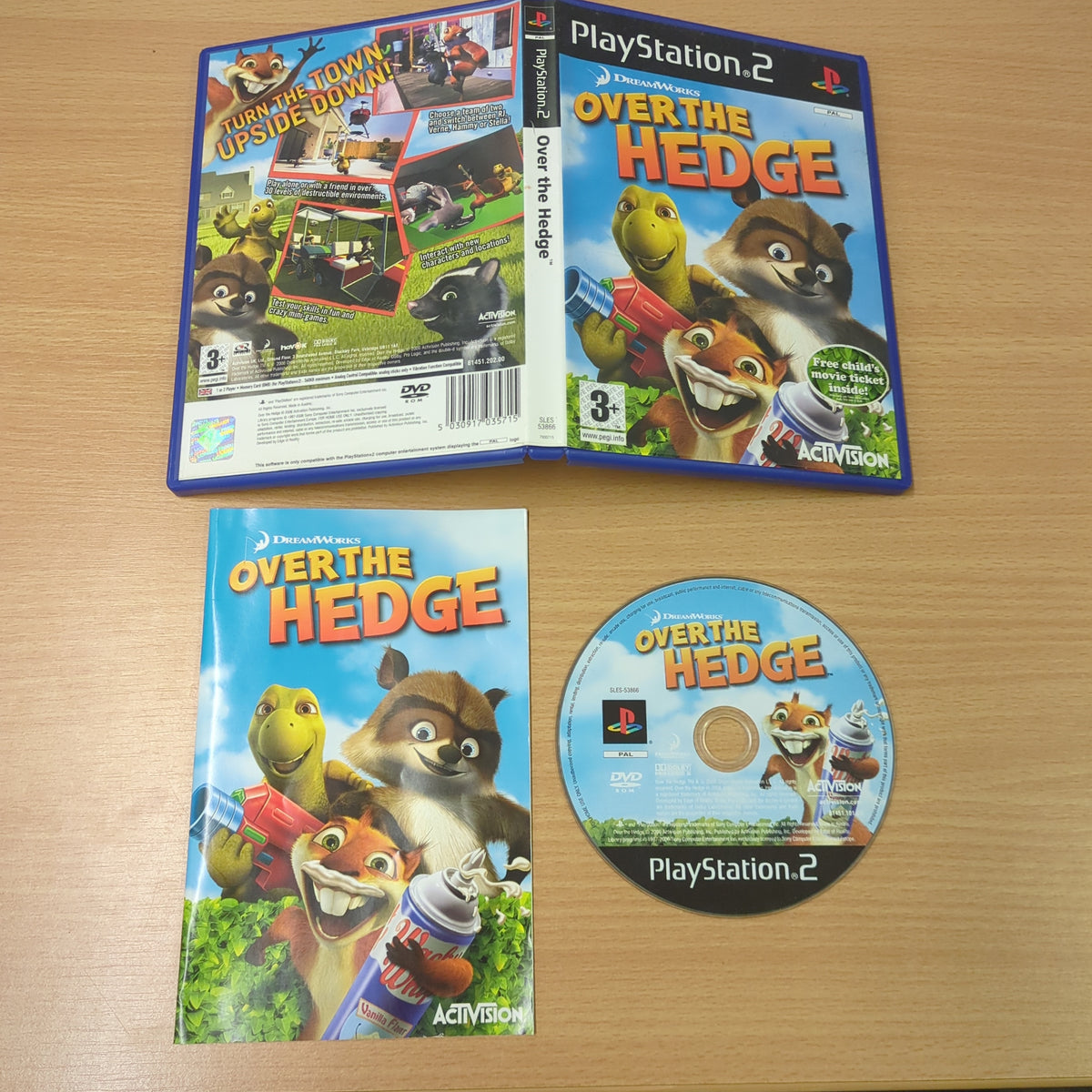 Over The Hedge Sony PS2 game – retro game store uk - 8BitBeyond.com