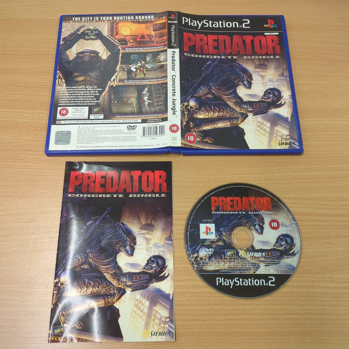 Predator Concrete Jungle Sony PS2 game – retro game store uk ...