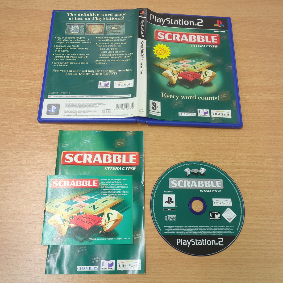 Scrabble Interactive Sony PS2 game – retro game store uk - 8BitBeyond.com