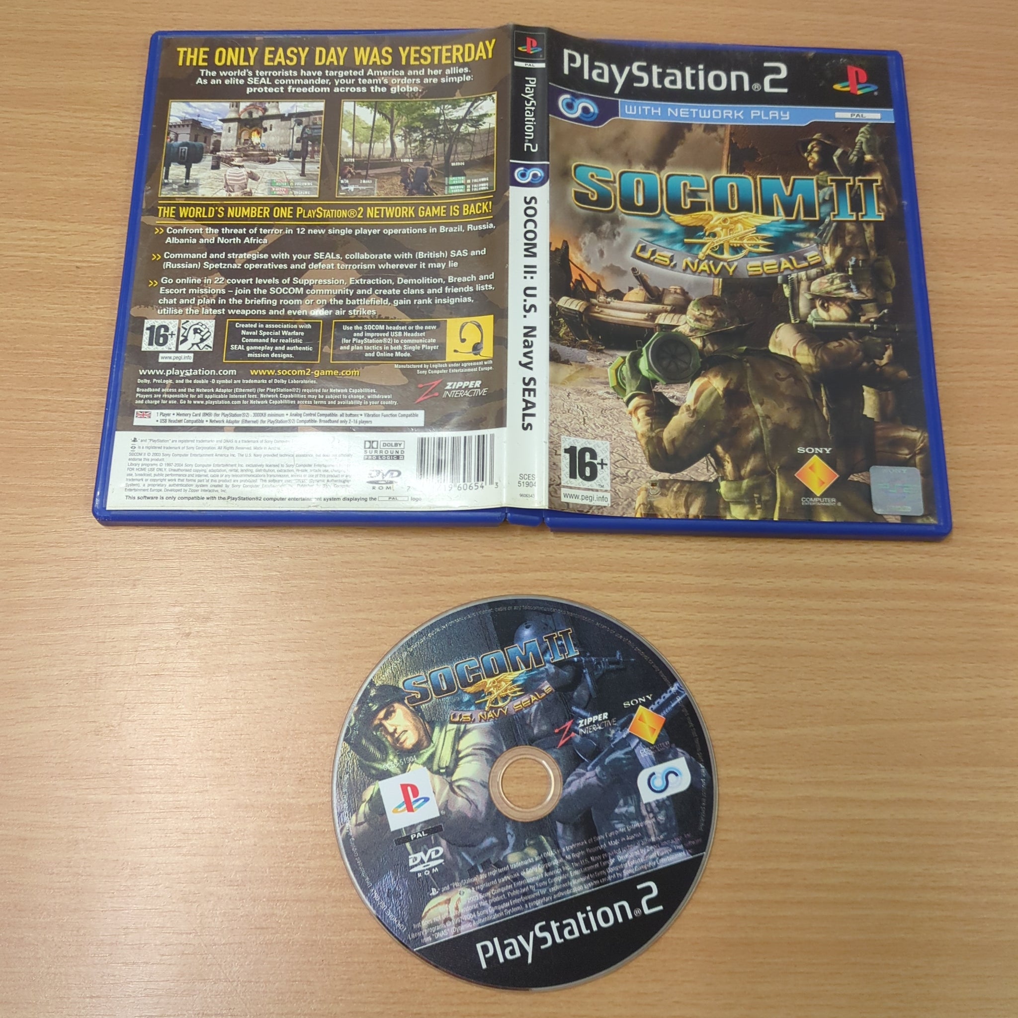 SOCOM II: U.S. NAVY SEALs Sony PS2 game – retro game store uk ...