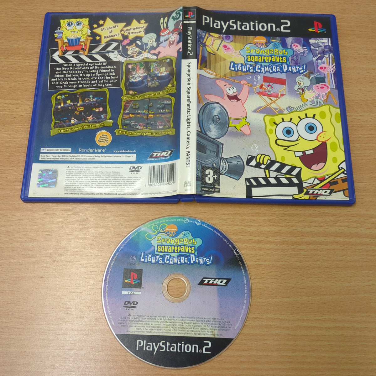 SpongeBob SquarePants: Lights, Camera, PANTS! Sony PS2 game – retro ...