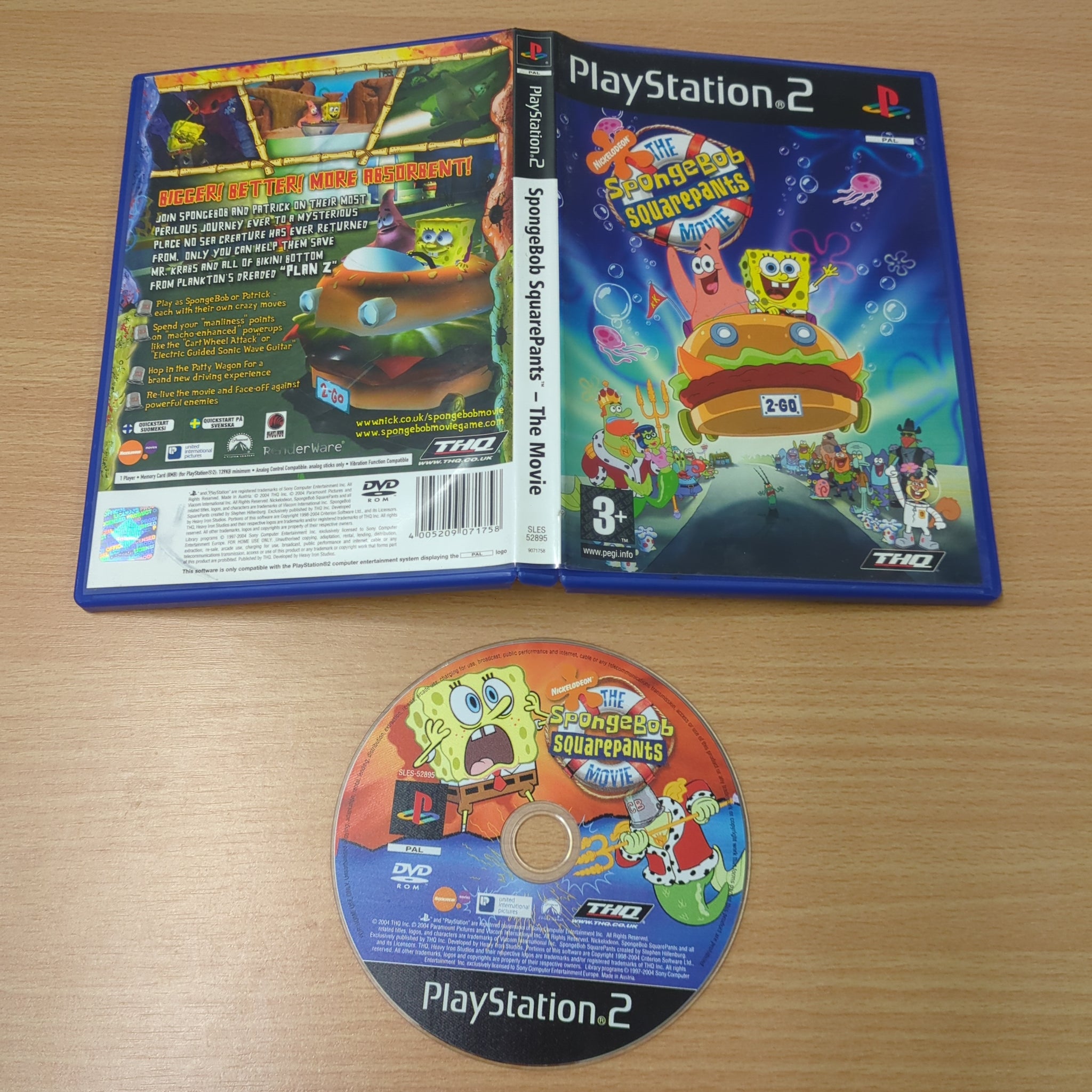 SpongeBob SquarePants: The Movie Sony PS2 game – retro game store uk ...