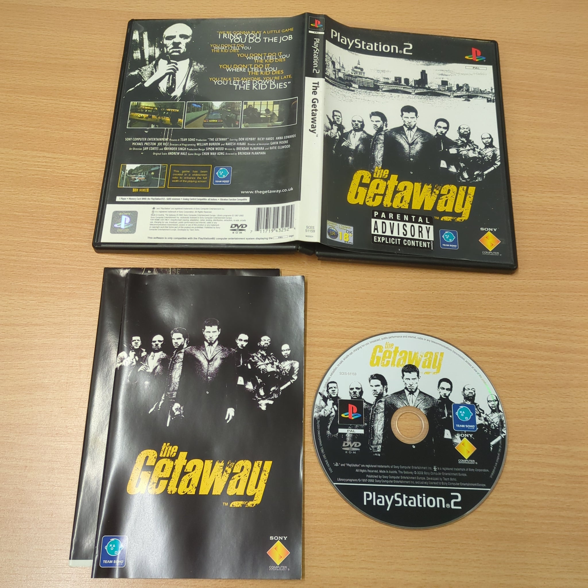 The Getaway Sony PS2 game – retro game store uk - 8BitBeyond.com