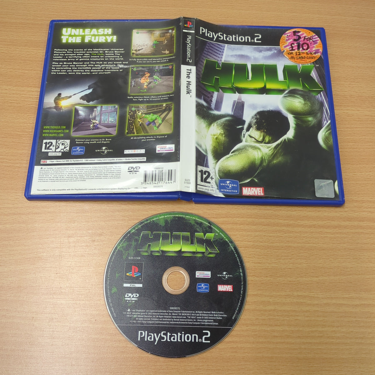 The Hulk Sony PS2 game – retro game store uk - 8BitBeyond.com