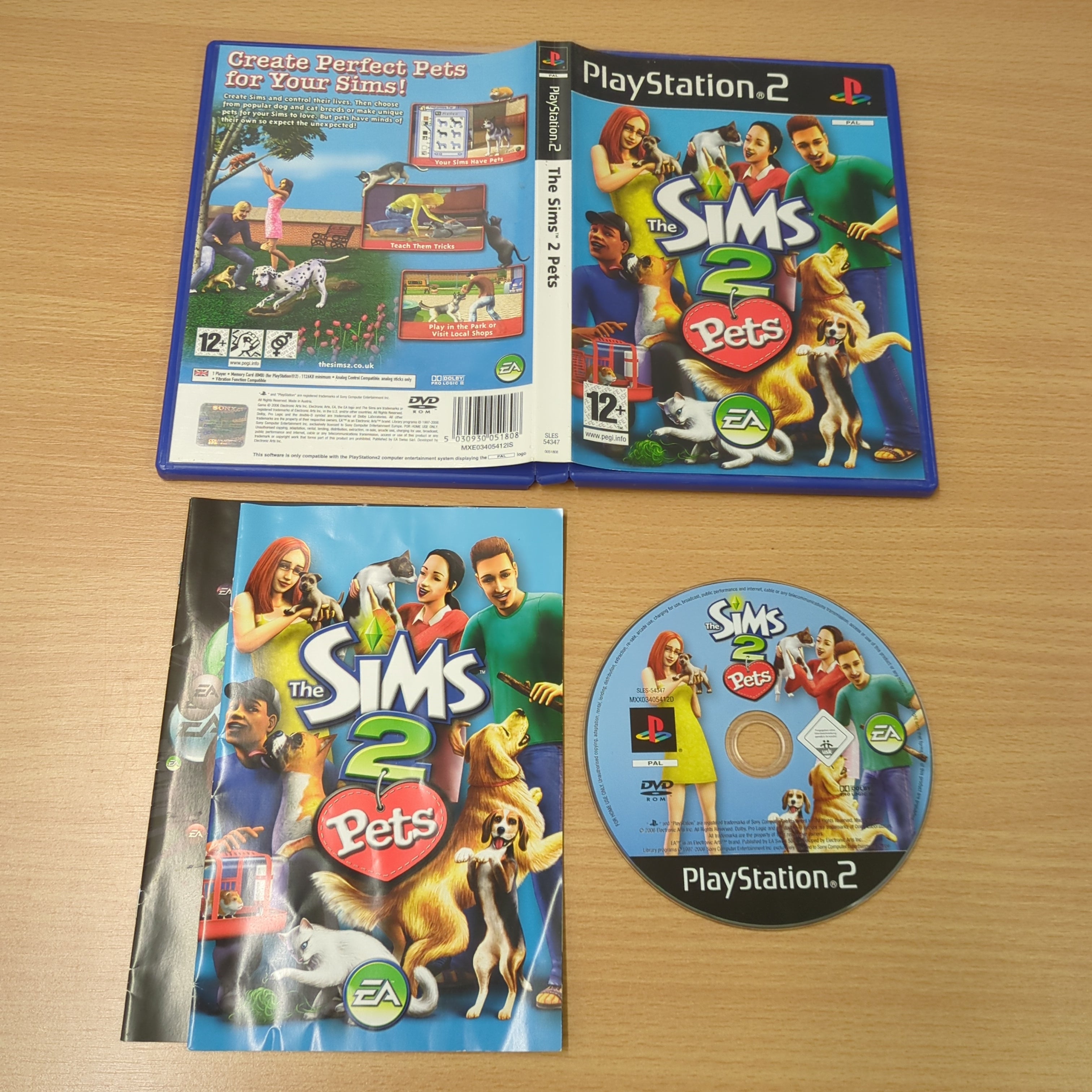 The Sims 2 Pets Sony PS2 game – retro game store uk - 8BitBeyond.com