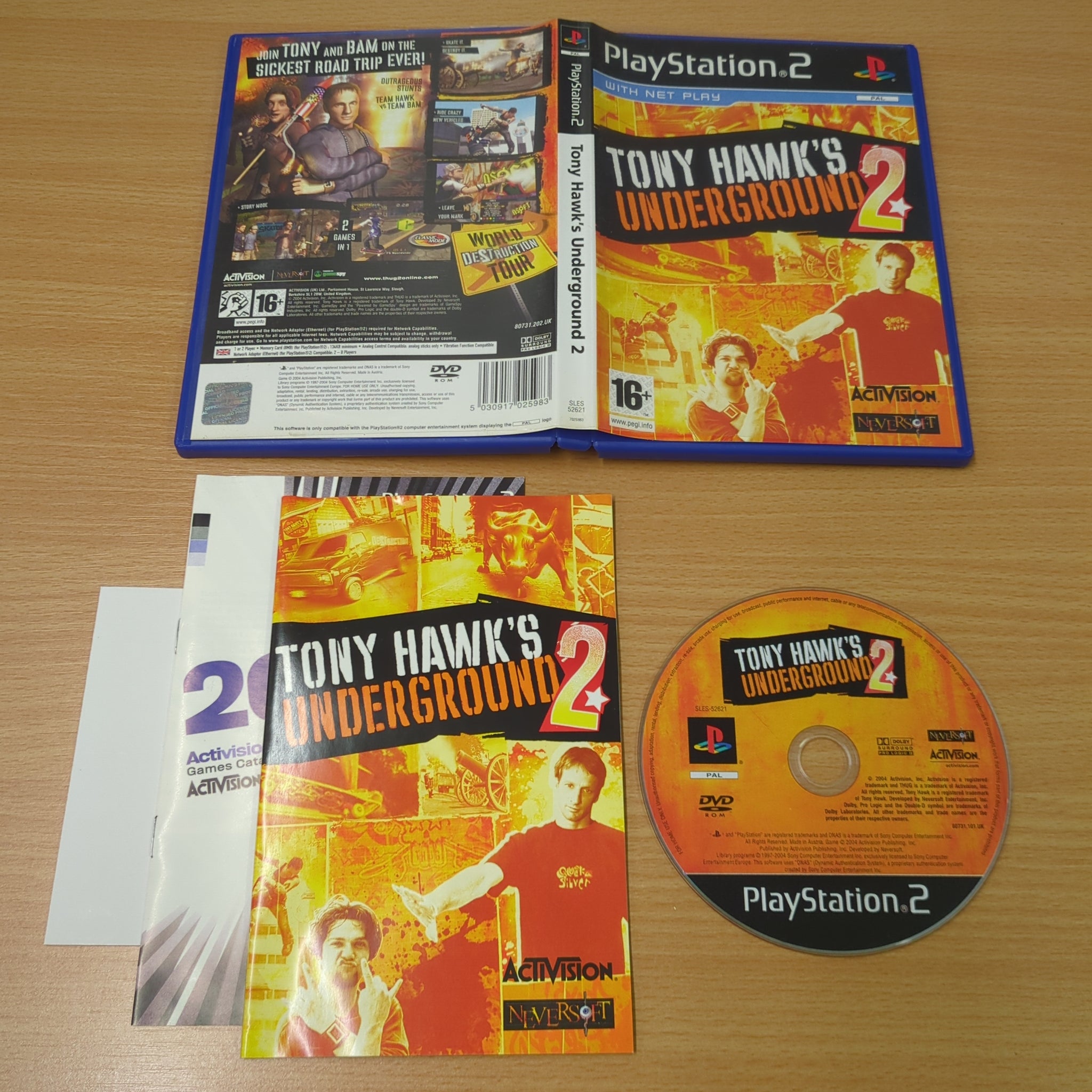 Tony Hawk's Underground 2 Sony PS2 game – retro game store uk ...